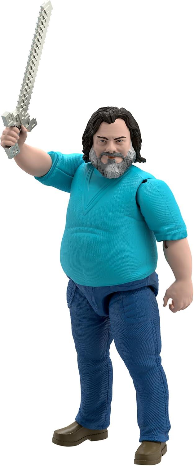 Mattel Minecraft Large-Scale Action Figure, 12-inch Posable Steve Toy ...
